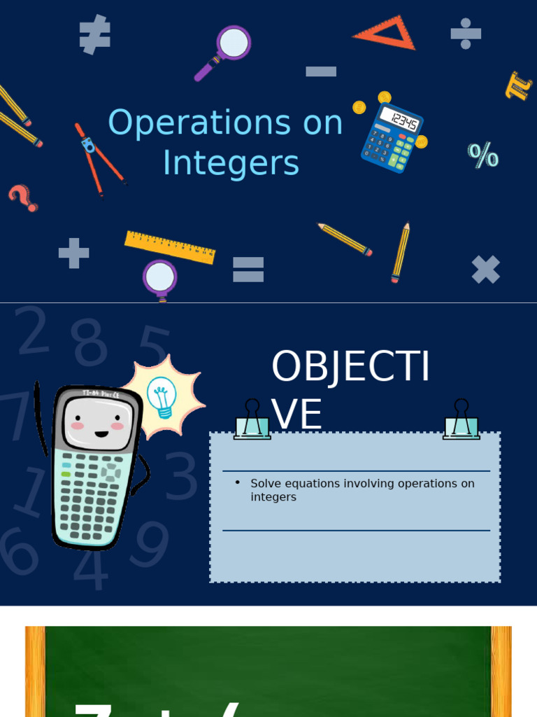 Quarter 1 June 17 2025 Operations On Integers | PDF | Mathematics ...