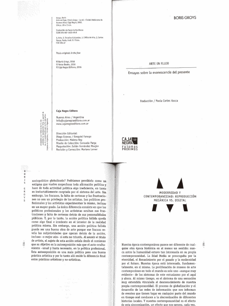 Arte en flujo - Boris Groys | PDF | Información | Las artes
