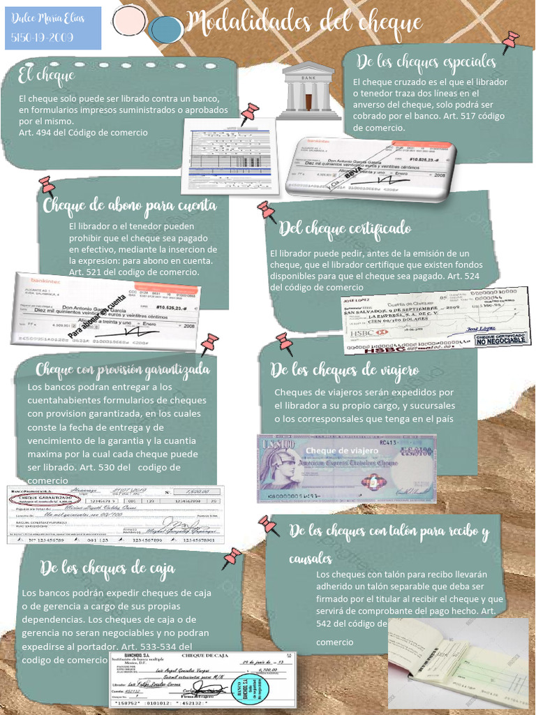Infografia Del Cheque Dulce Elias | PDF