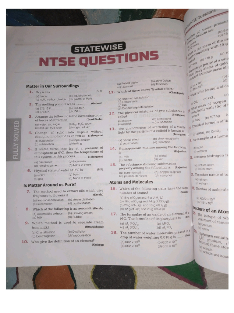NTSE | PDF
