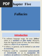 Critical Chapter 5 | PDF | Fallacy | Argument