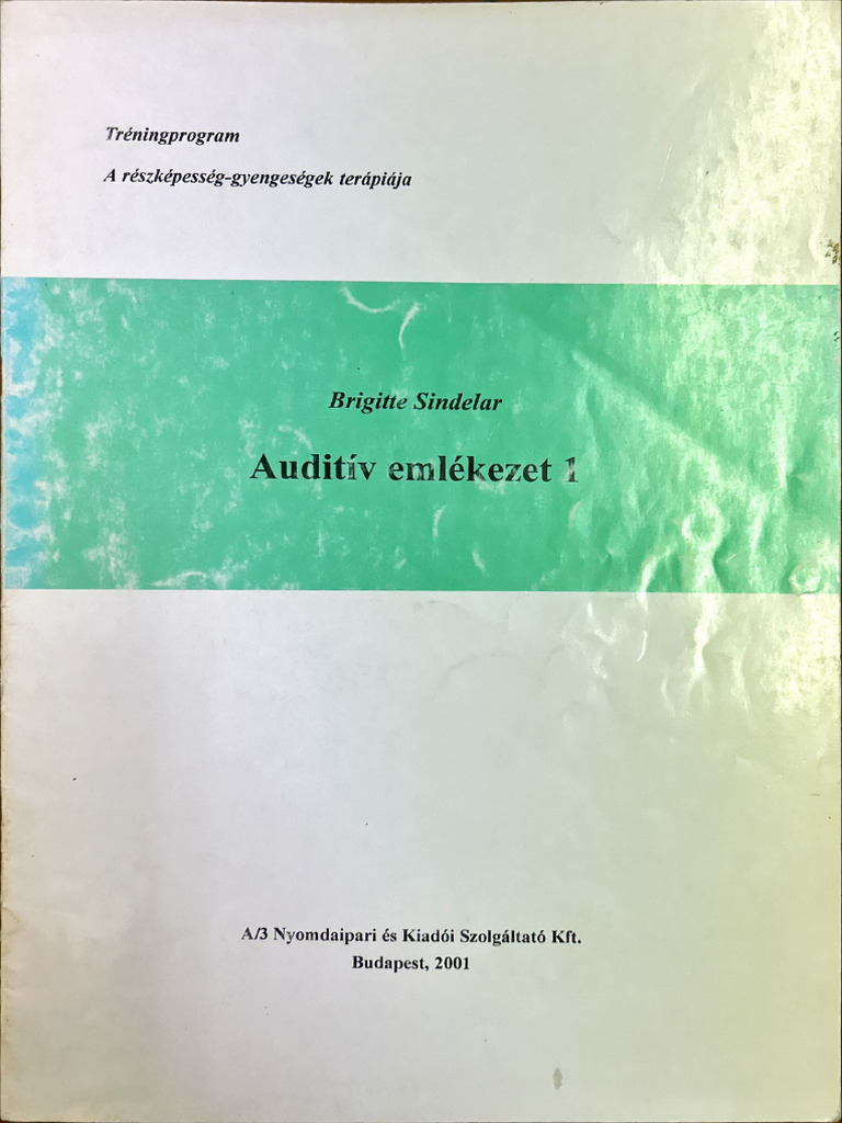 Brigitte Sindelar Auditív Emlékezet | PDF