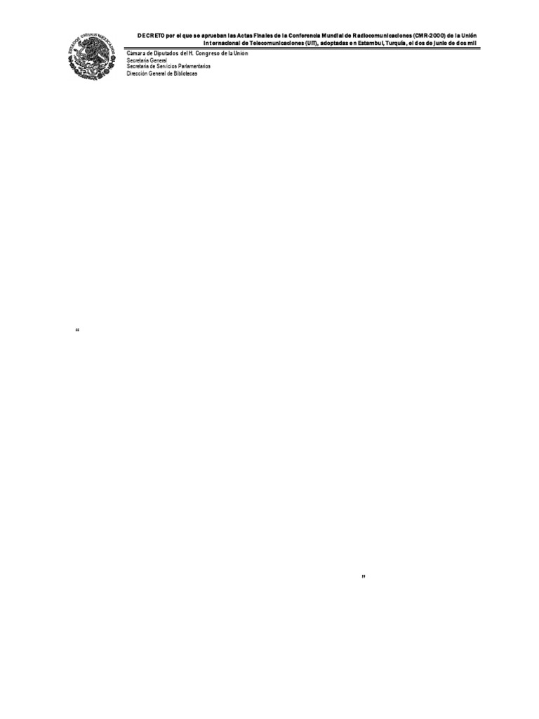 Tratado Int. Heriberto | PDF | Tratado | Telecomunicaciones