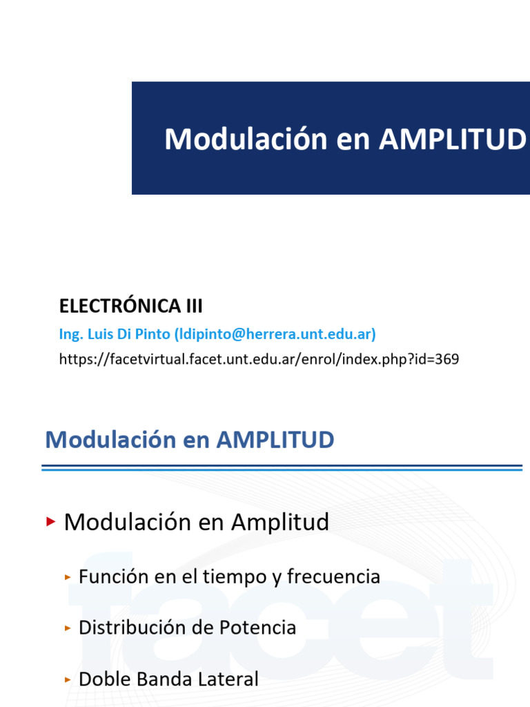 Modulación en Amplitud | PDF | Modulación | Modulación de frecuencia