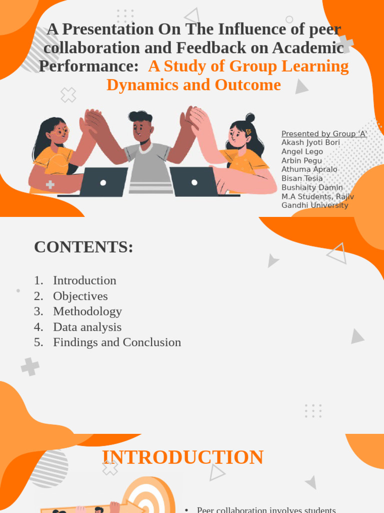 A Presentation On The Influence of Peer Collaboration and Feedback On ...