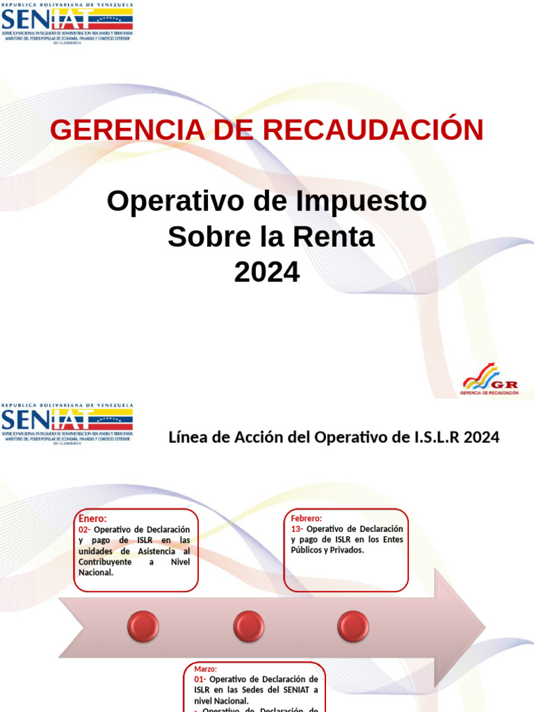 Presentación ISLR 2024 | PDF | Impuesto sobre la renta | Impuestos