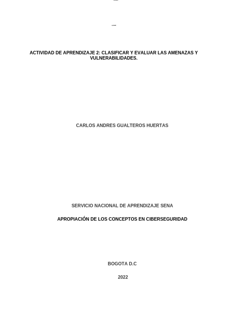 Aa2 - Ev01 - Infografía Carlos Andres Gualteros | PDF | Valores | Seguridad de información