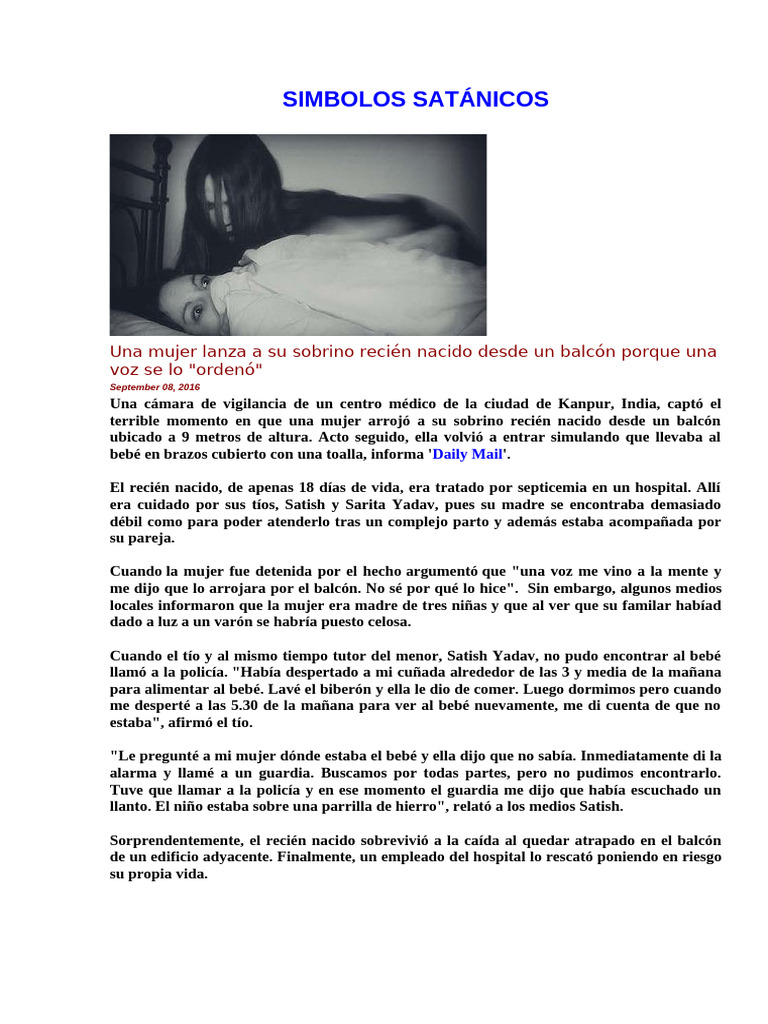 Símbolos Satánicos y su Peligro | PDF | Demonios | Satán