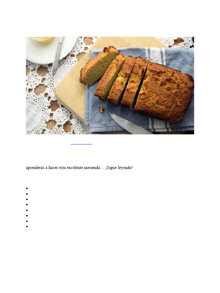 El Pan de Coco y Almendras | PDF