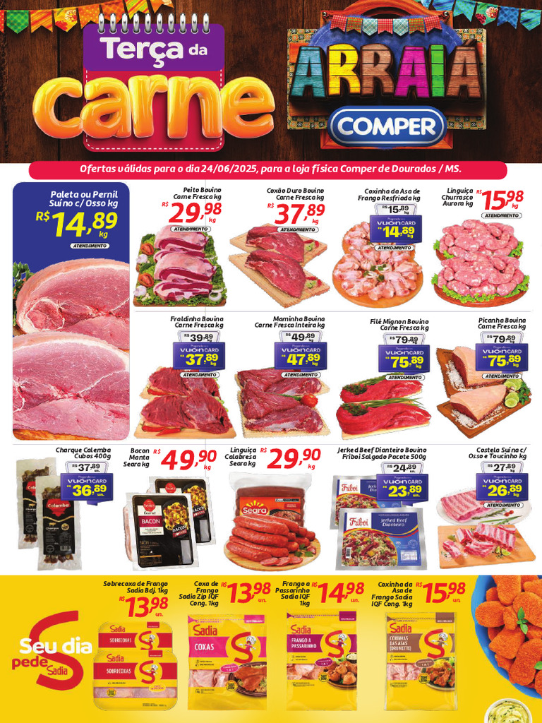MS Comper 3 Da Carne 24 JUN 25 Dourados | PDF | Cartão de crédito | Alimentos
