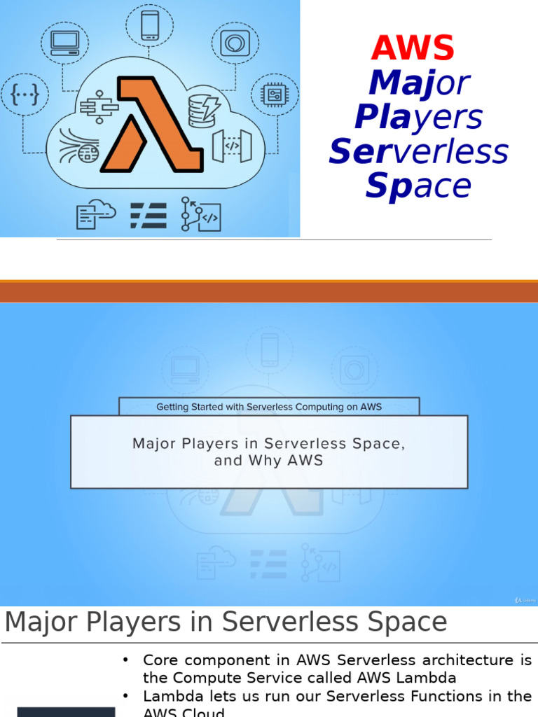 AWS Major Players in Serverless Space- Why AWS | PDF
