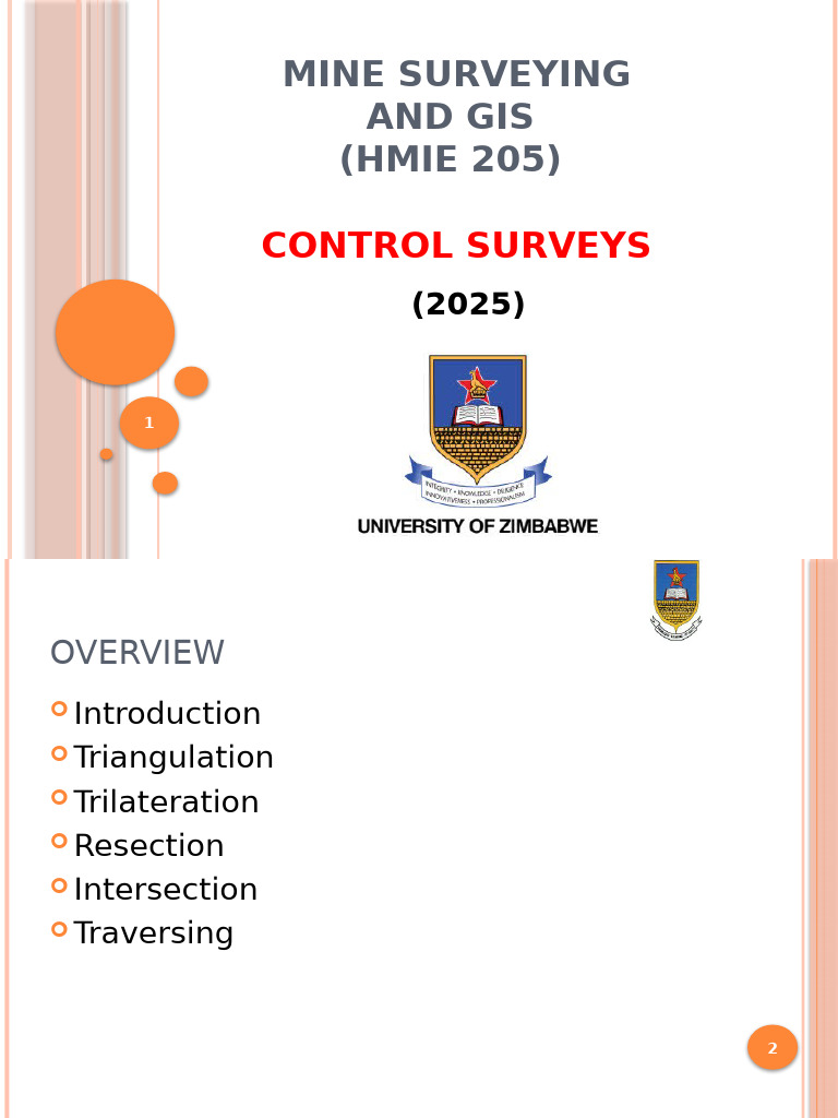 Control Surveys in Mine Surveying | PDF | Surveying | Triangle