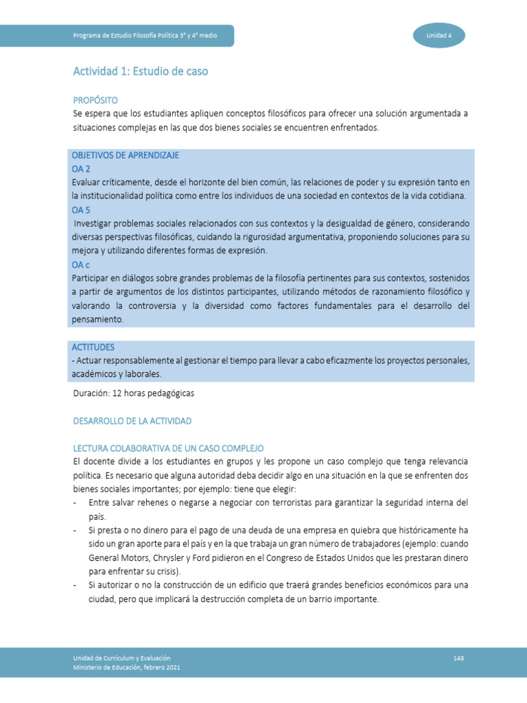 ESTUDIO DE CASOs | PDF | Plan de estudios | Maestros