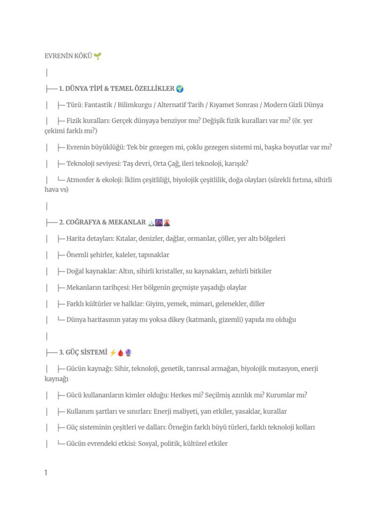 Kurgu Evren Yaratımı | PDF