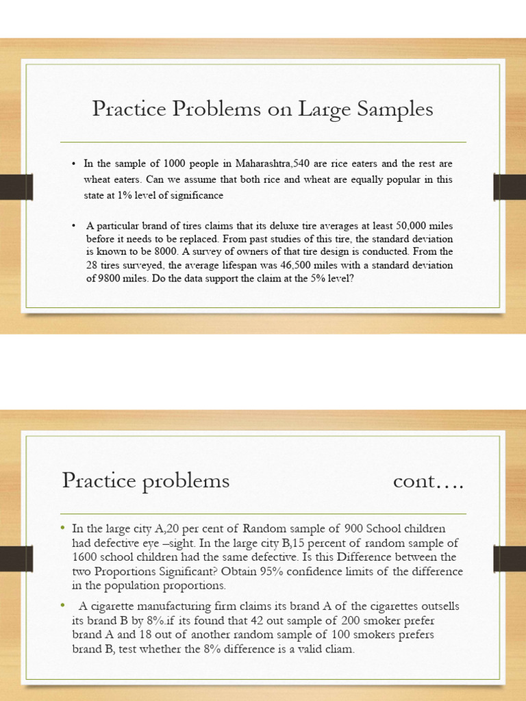 14-Ass 5 - Large Sample (Solve at Least 4 QNS) - 28!03!2024 | PDF | Sampling (Statistics ...