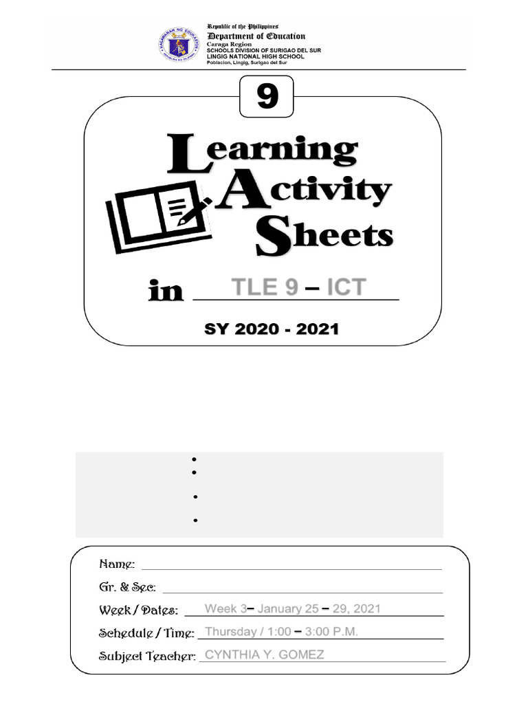 Las g9 Week 3 January 25-29-2021 Gomez, C. Tle 9 | PDF | Building | Zoning