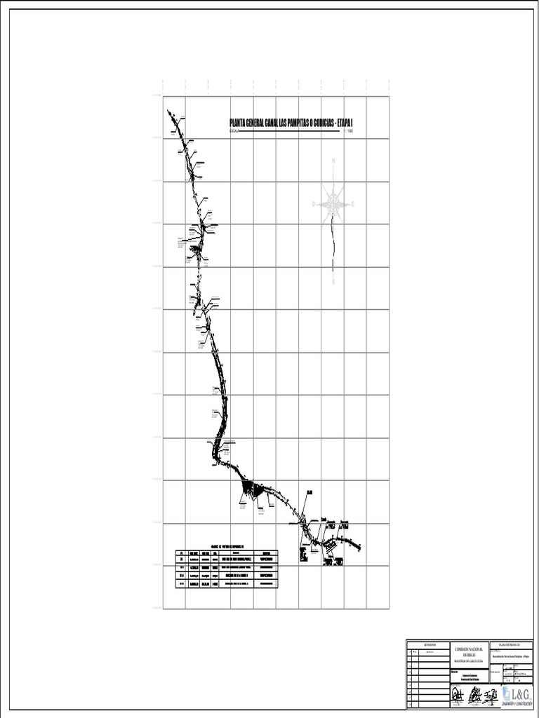 1 - PG PL Canal Las Pampitas - I Etapa COBS-Lamina de Ploteo-LAMINA 1 | PDF