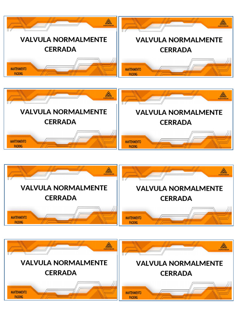 Valvulas Cerradas | PDF