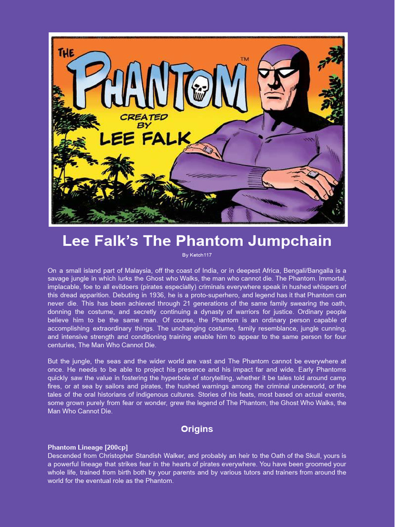 The Phantom Jumpchain Pdf
