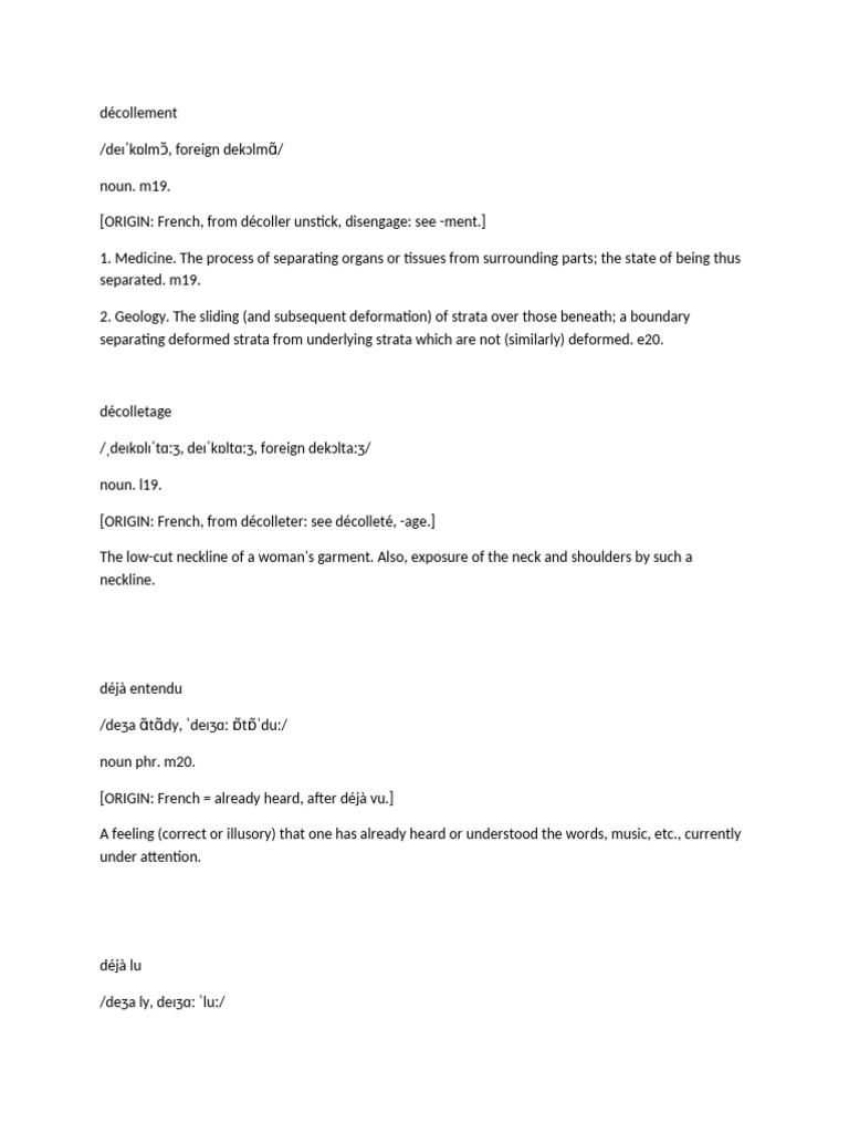 Words That Start With D | PDF