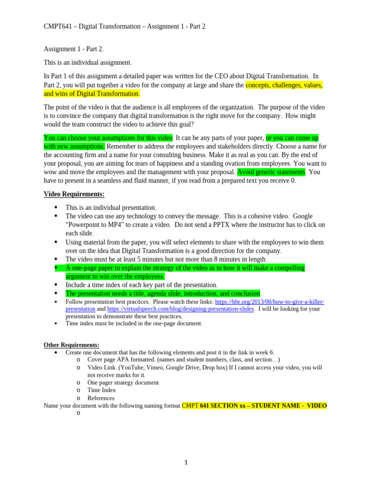 Assignment 1 - Part 2 - CMPT641 | PDF | Apa Style | Human Communication