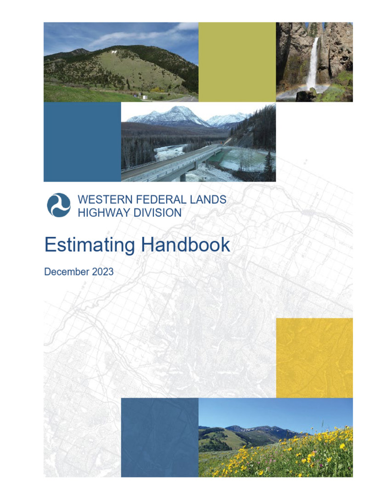 Western Federal Lands Estimating Handbook Highway Division | PDF