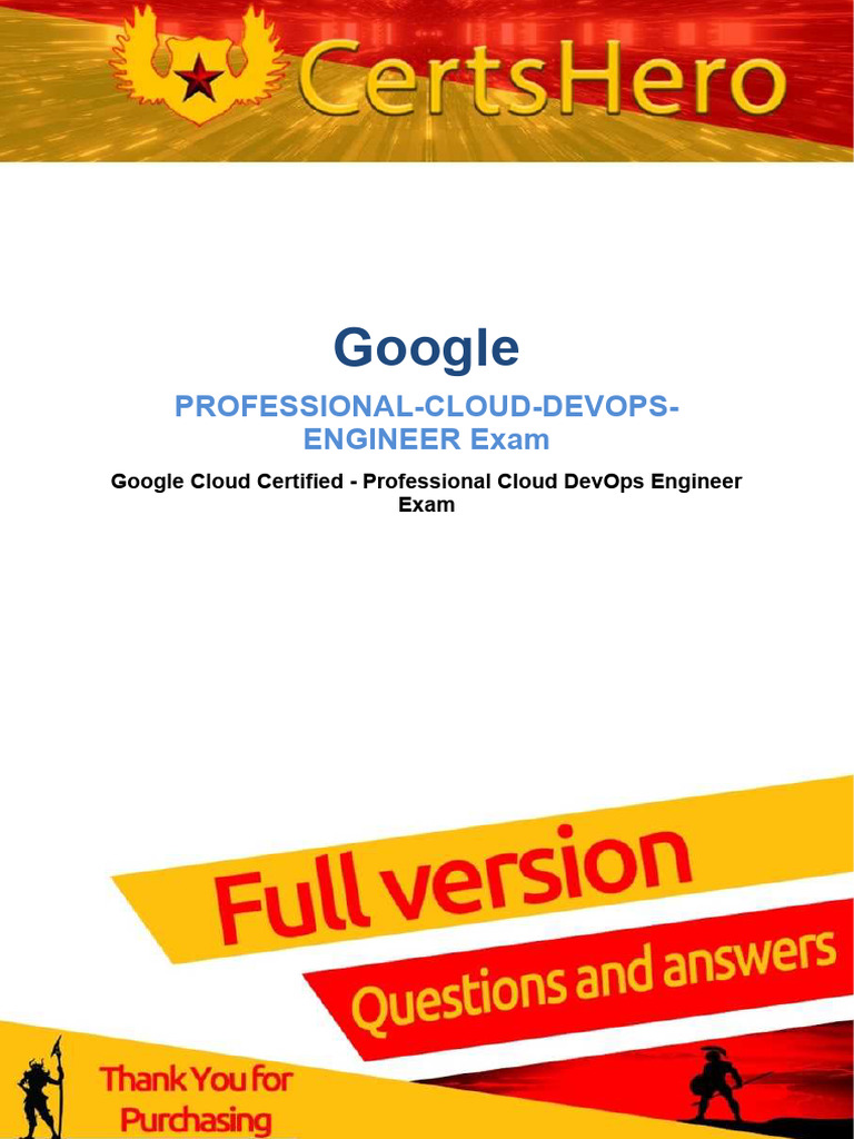 Professional Cloud DevOps Engineer | PDF | Cloud Computing | Software ...
