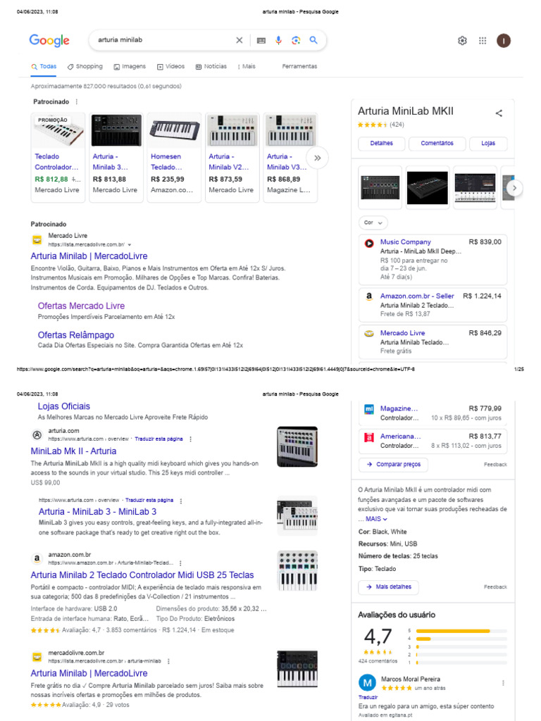 Arturia Minilab - Pesquisa Google | PDF | Informática