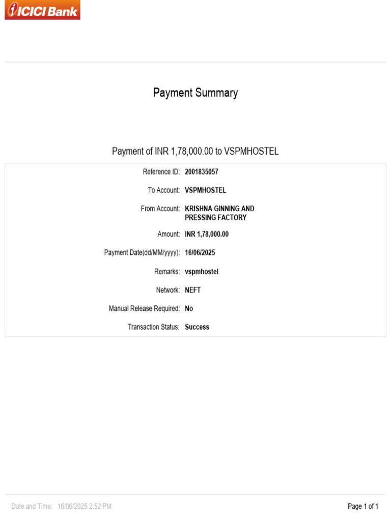 Initiate Single Entry Payment Summary UX316!06!2025 | PDF