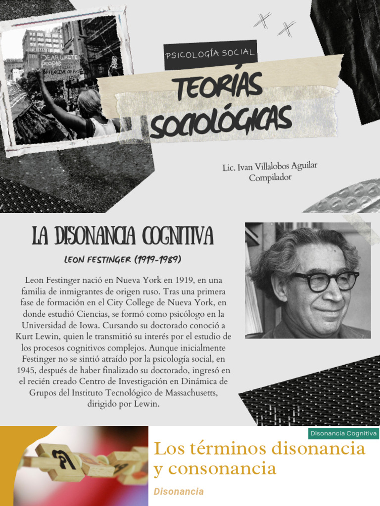 Disonancia Cognitiva según Leon Festinger | PDF | Conceptos ...
