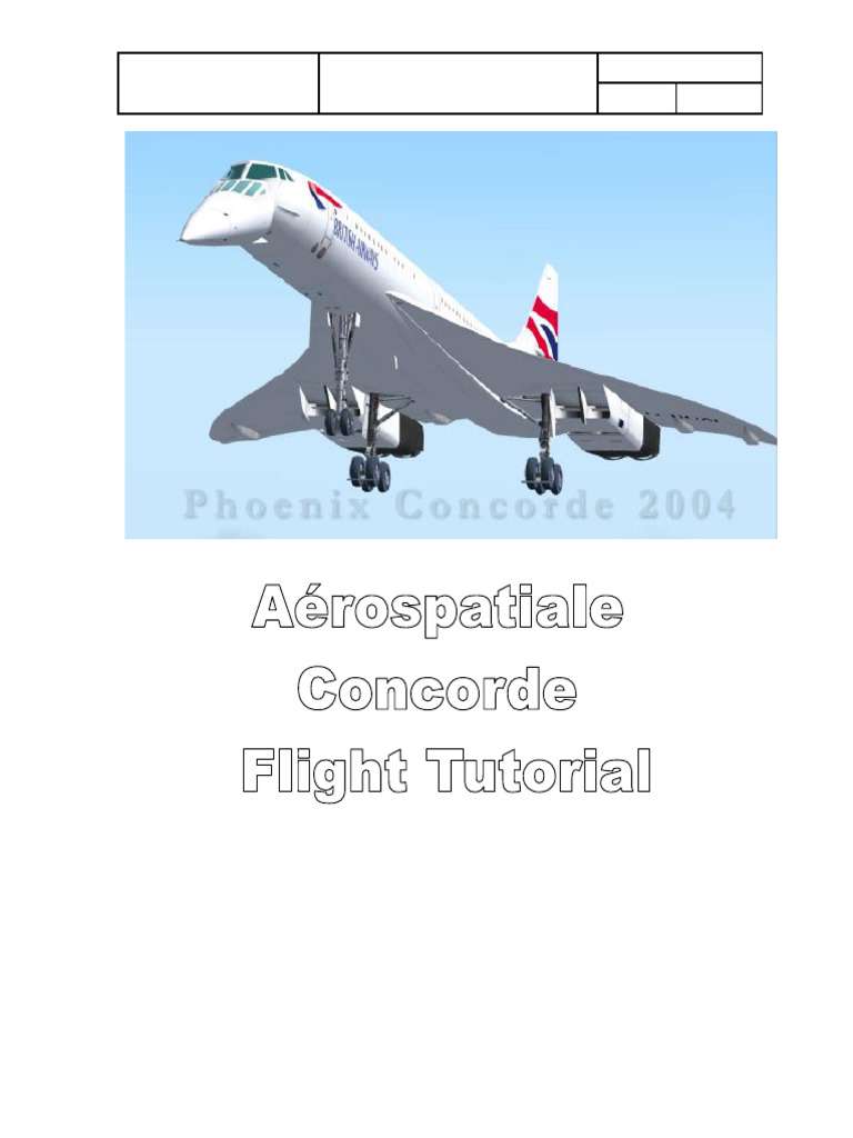 Concorde Flight Tutorial | PDF | Cockpit | Compass