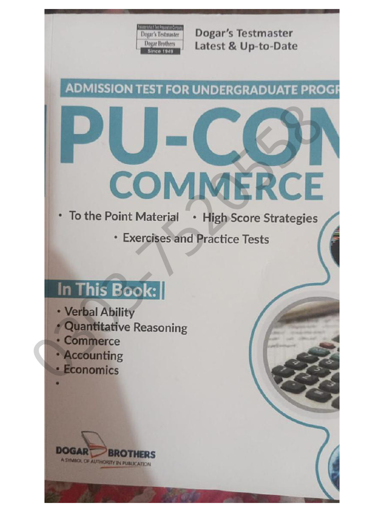 Pu Com Test Preparation Book | PDF