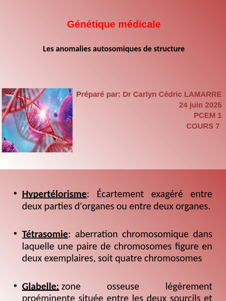 Tétrasomie 12p : Syndrome de Pallister-Killian | PDF | Mâchoire ...