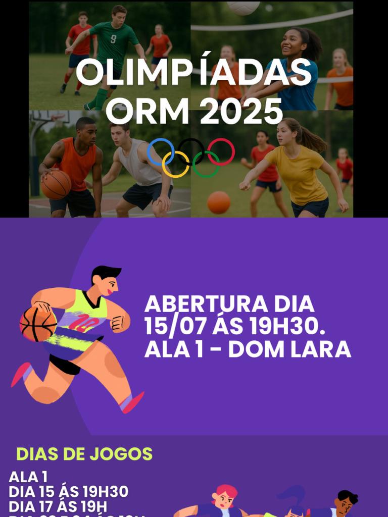 OLIMPIADAS ORM | PDF | Futebol | Voleibol
