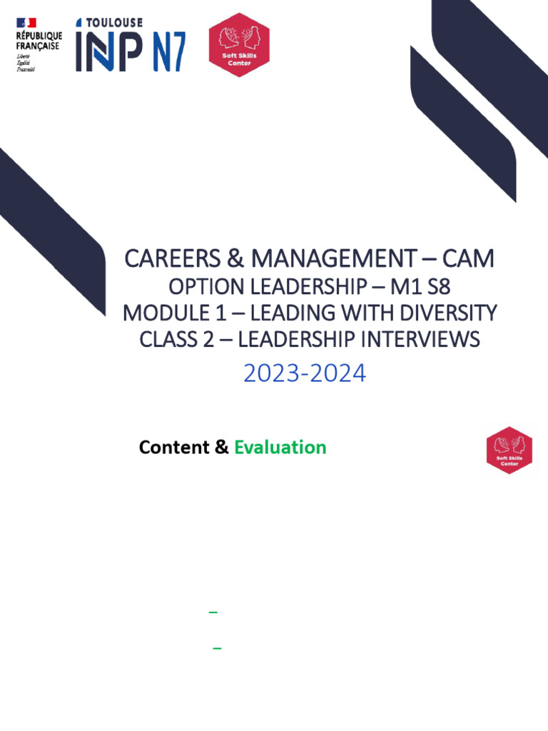 CAM Module 2 Class 2 | PDF | Leadership | Social Psychology