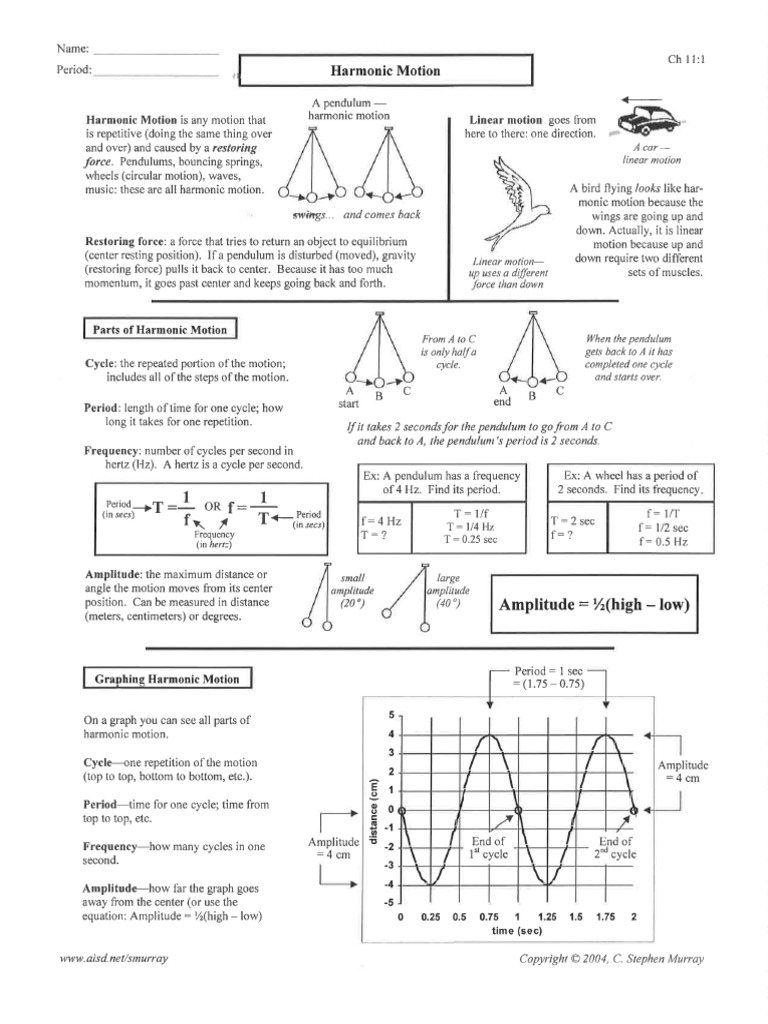 Harmonic Motion | PDF