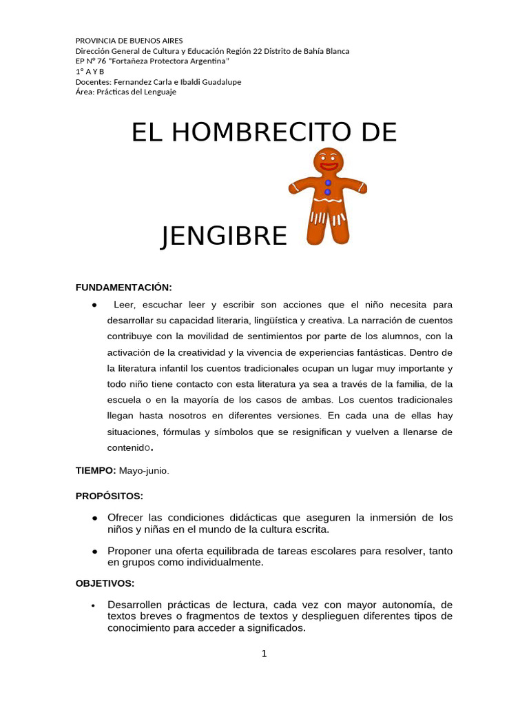 Hombrecito de Jengibre Ep63 | PDF | Escritura | Enseñando