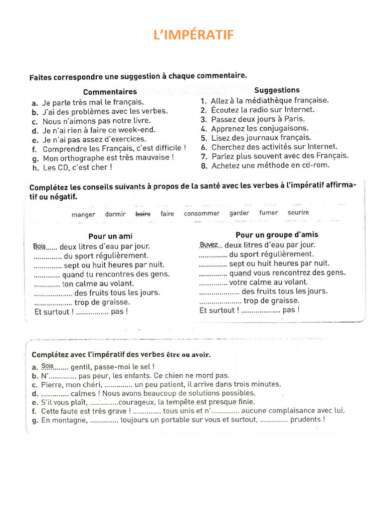 L'Impératif | PDF