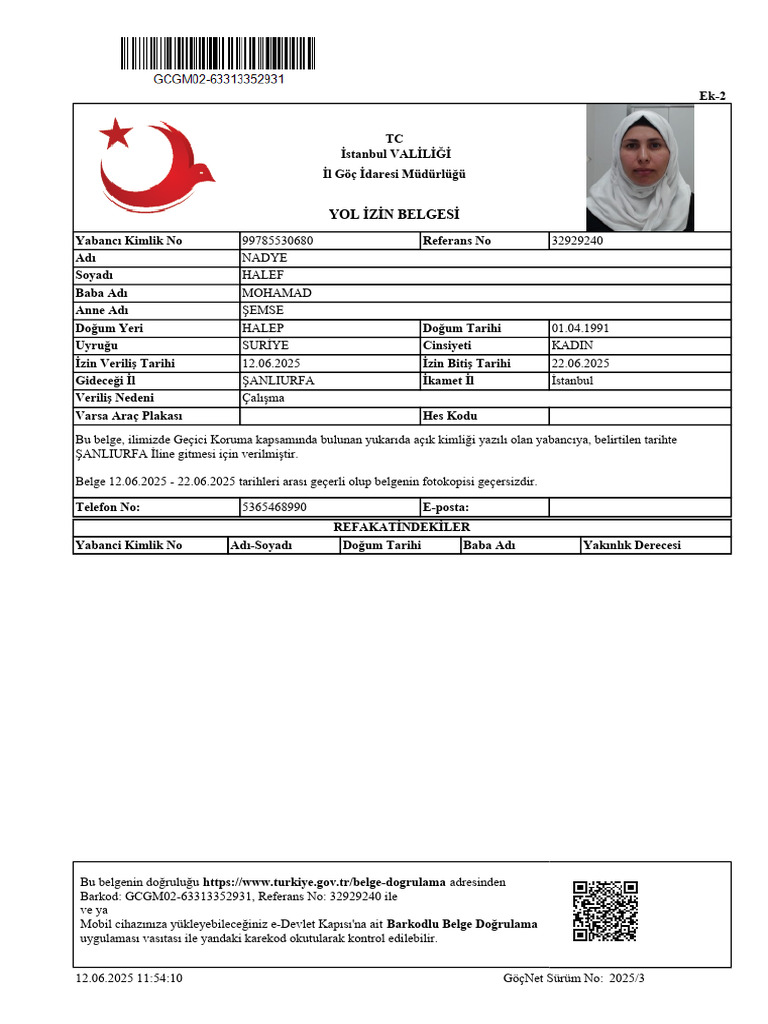 Yol Izin Belgesi | PDF