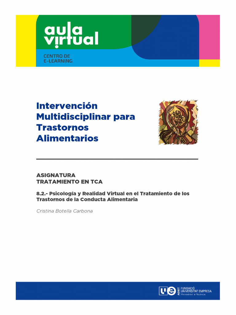 Tema 8 Tca | PDF | Realidad virtual | Desorden alimenticio