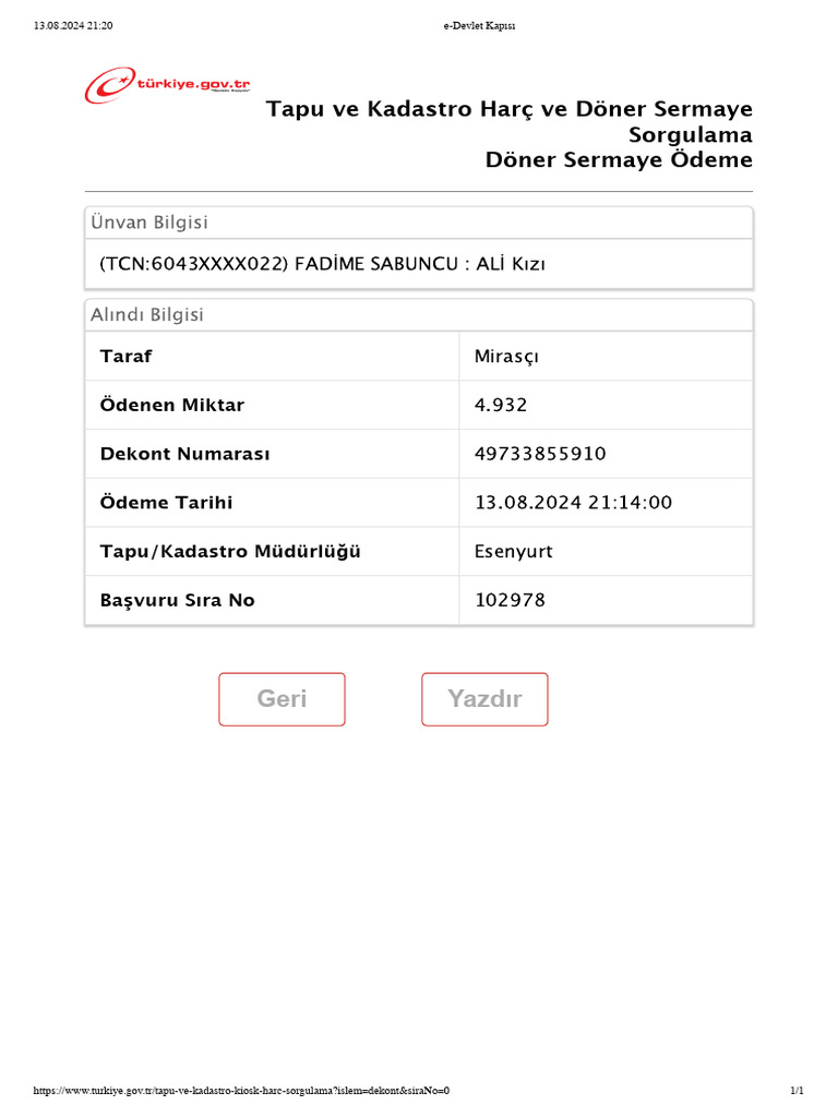 E Devlet Kapısı | PDF