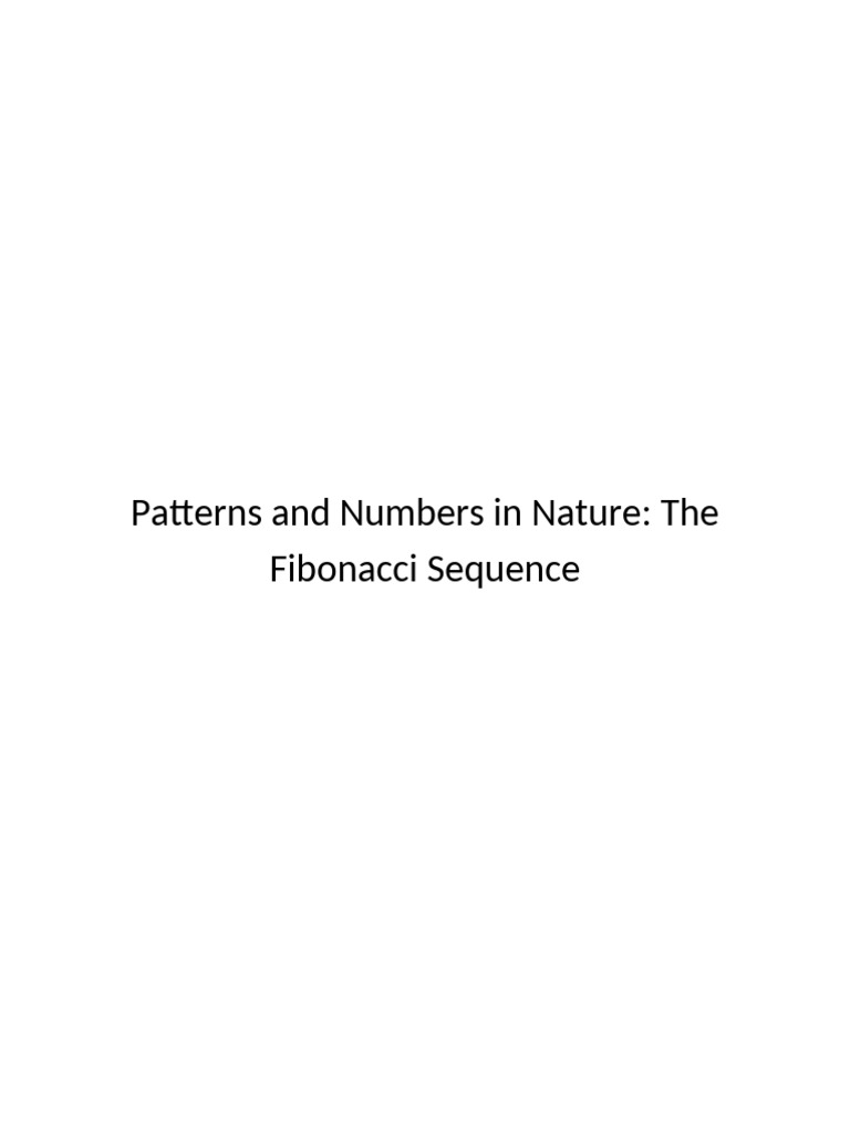 Fibonacci | PDF
