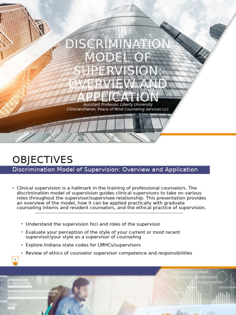 Overview of Bernard's Discrimination Model | PDF | Psychology ...