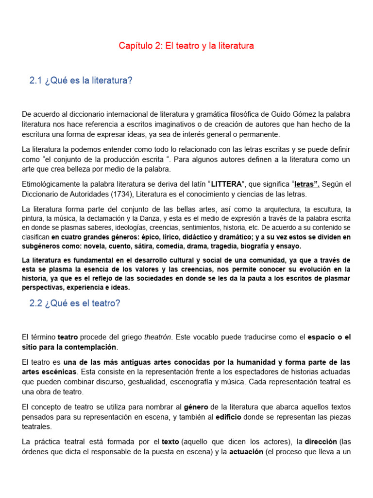 El impacto emocional del teatro y la literatura | PDF | Teatro | Comedia