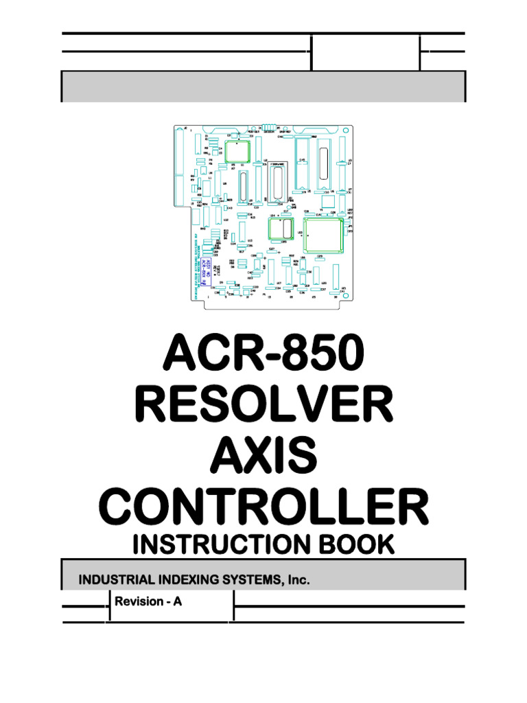 ACR-850 Resolver Axis Controller Guide | PDF | Electronics | Electricity