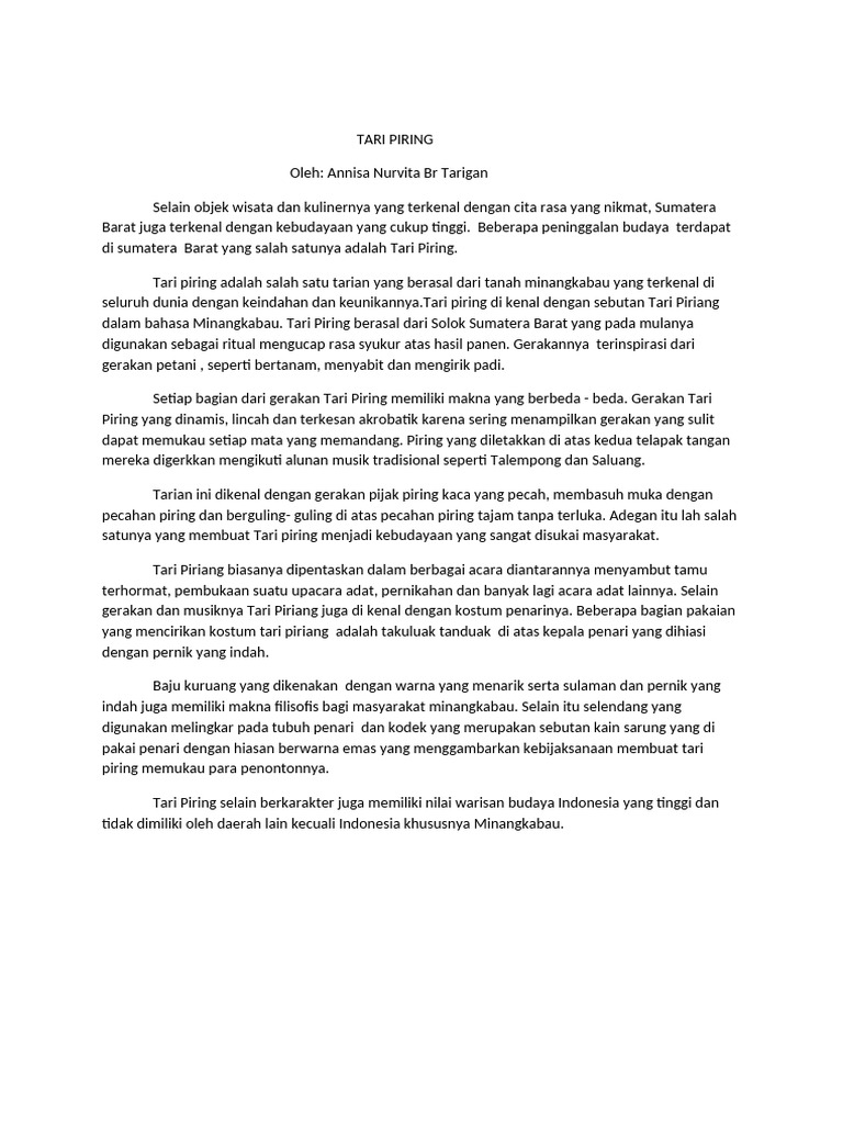 Tari Piring | PDF