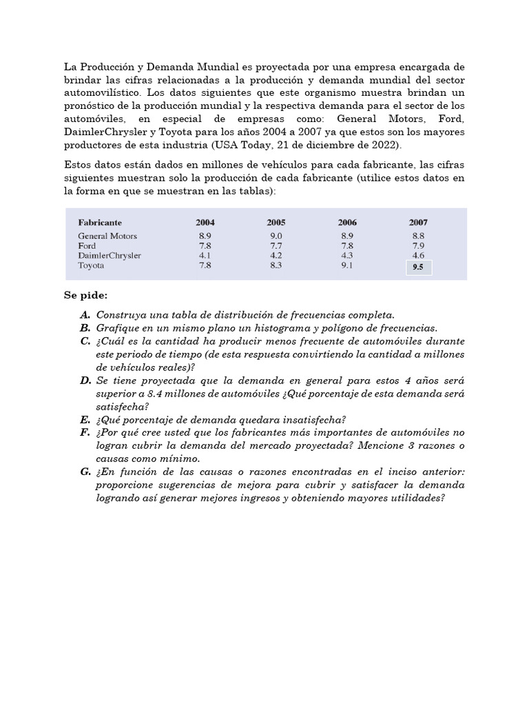 Eejercicio de Practica Distribuciones de Frecuencias. | PDF | Economias