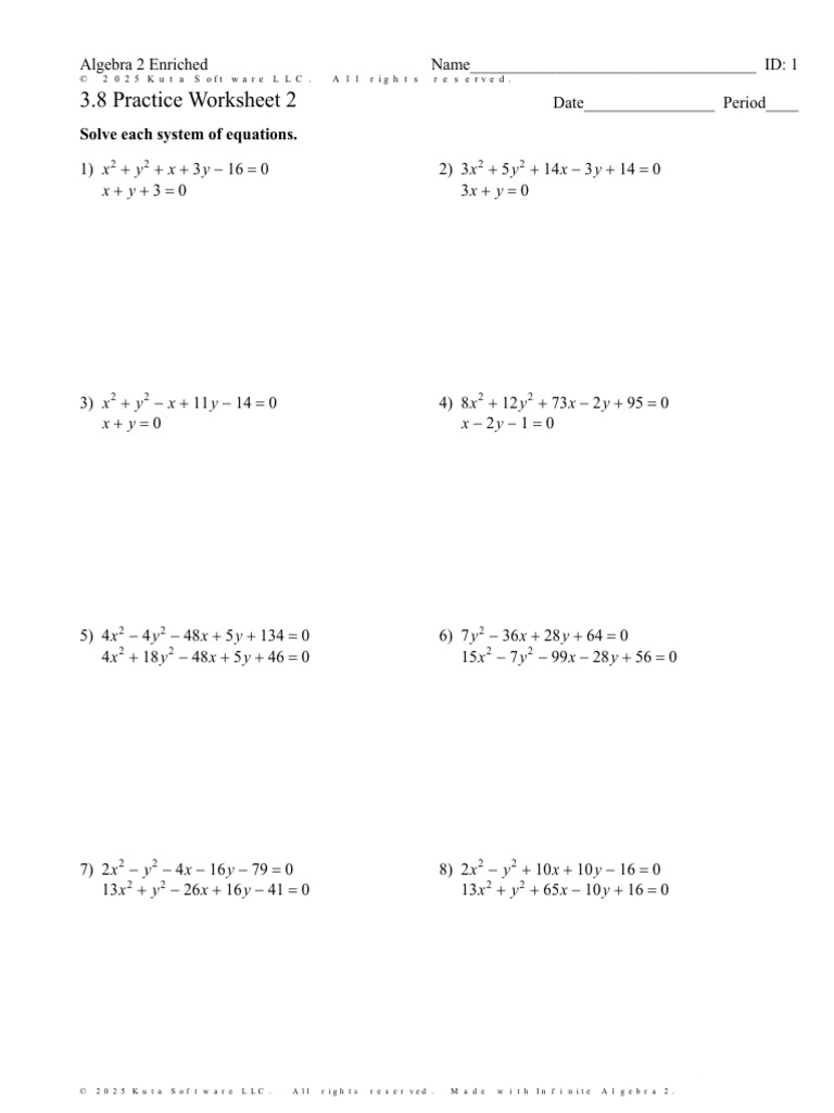 3.8 Practice Worksheet 2 | PDF