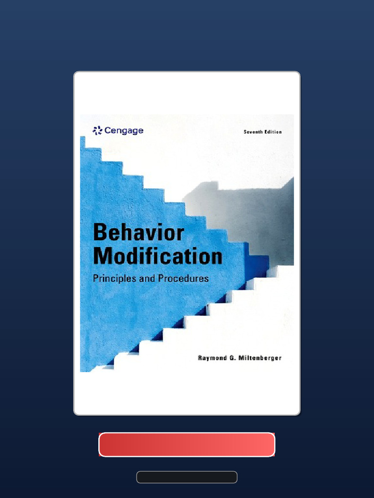 Immediate Access Behavior Modification Principles and Procedures 7th ...