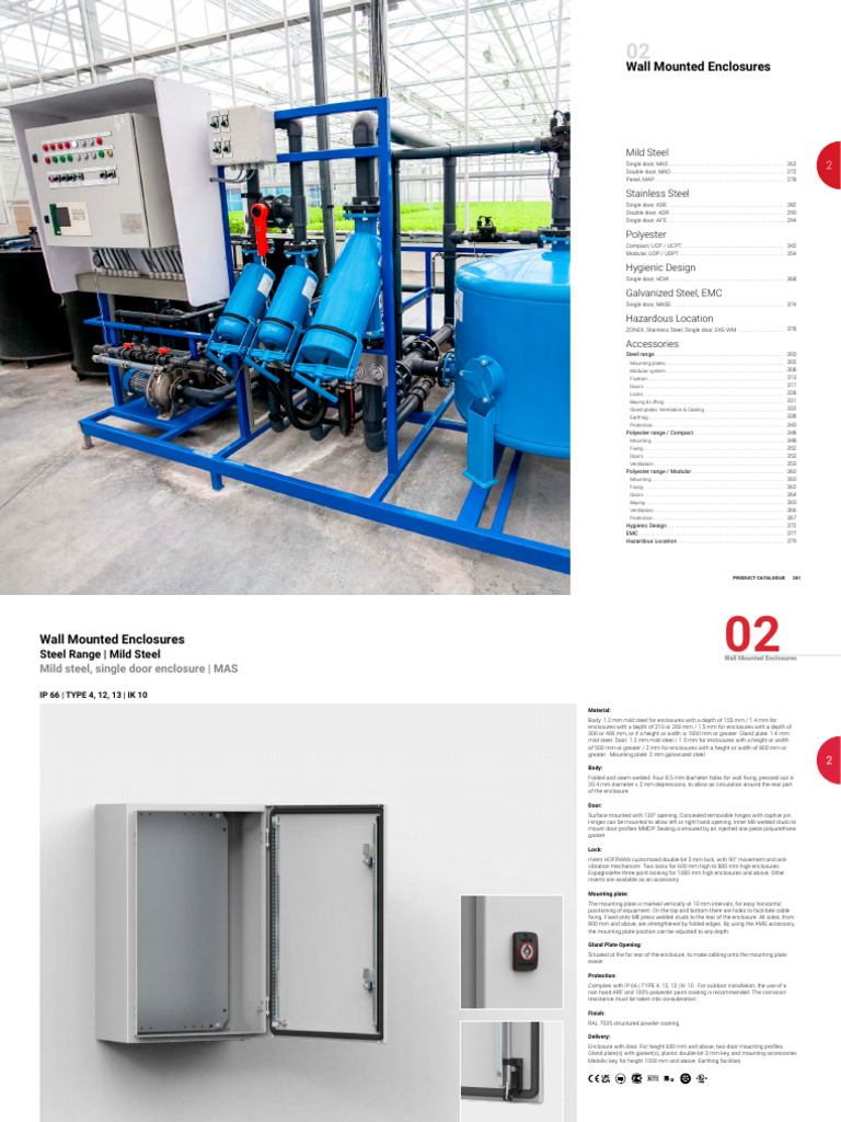 Wall Mounted Enclosures Product Guide | PDF | Door | Building Engineering